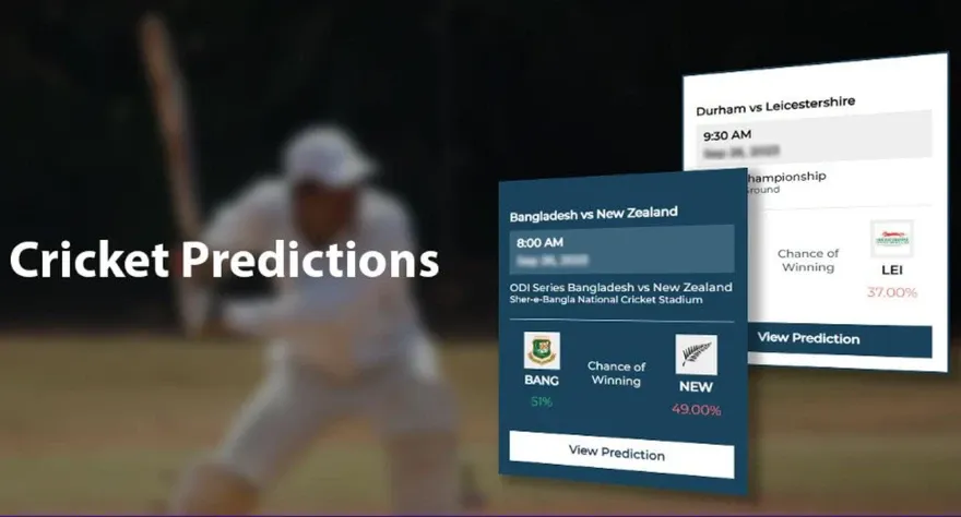 Prediction of cricket: why it's important