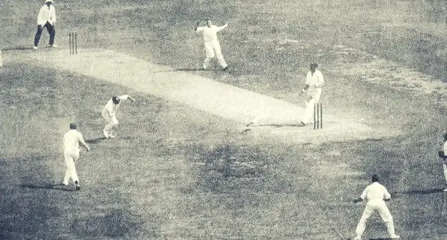 The first ever international cricket match
