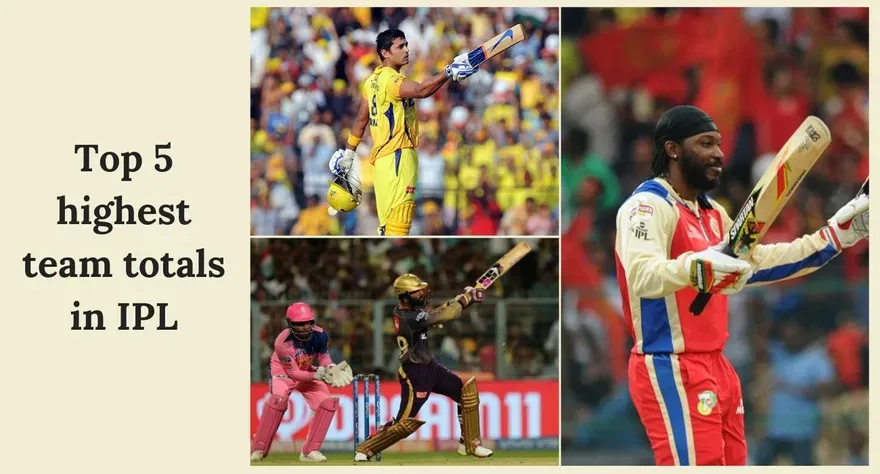 Highest Scores in IPL | Top 5 highest team scores in IPL