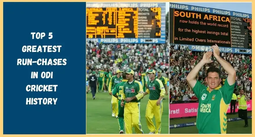 Top 5 Greatest Run-Chases In ODI Cricket History