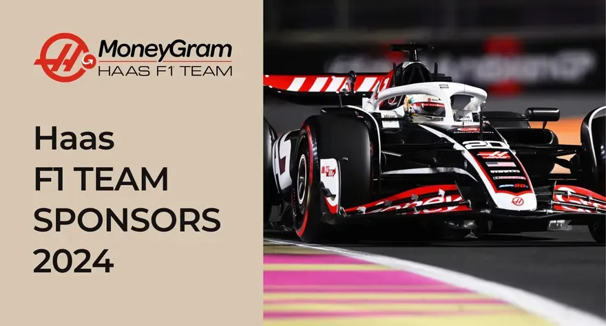 Top 10 sponsors of Haas F1 Team in 2024